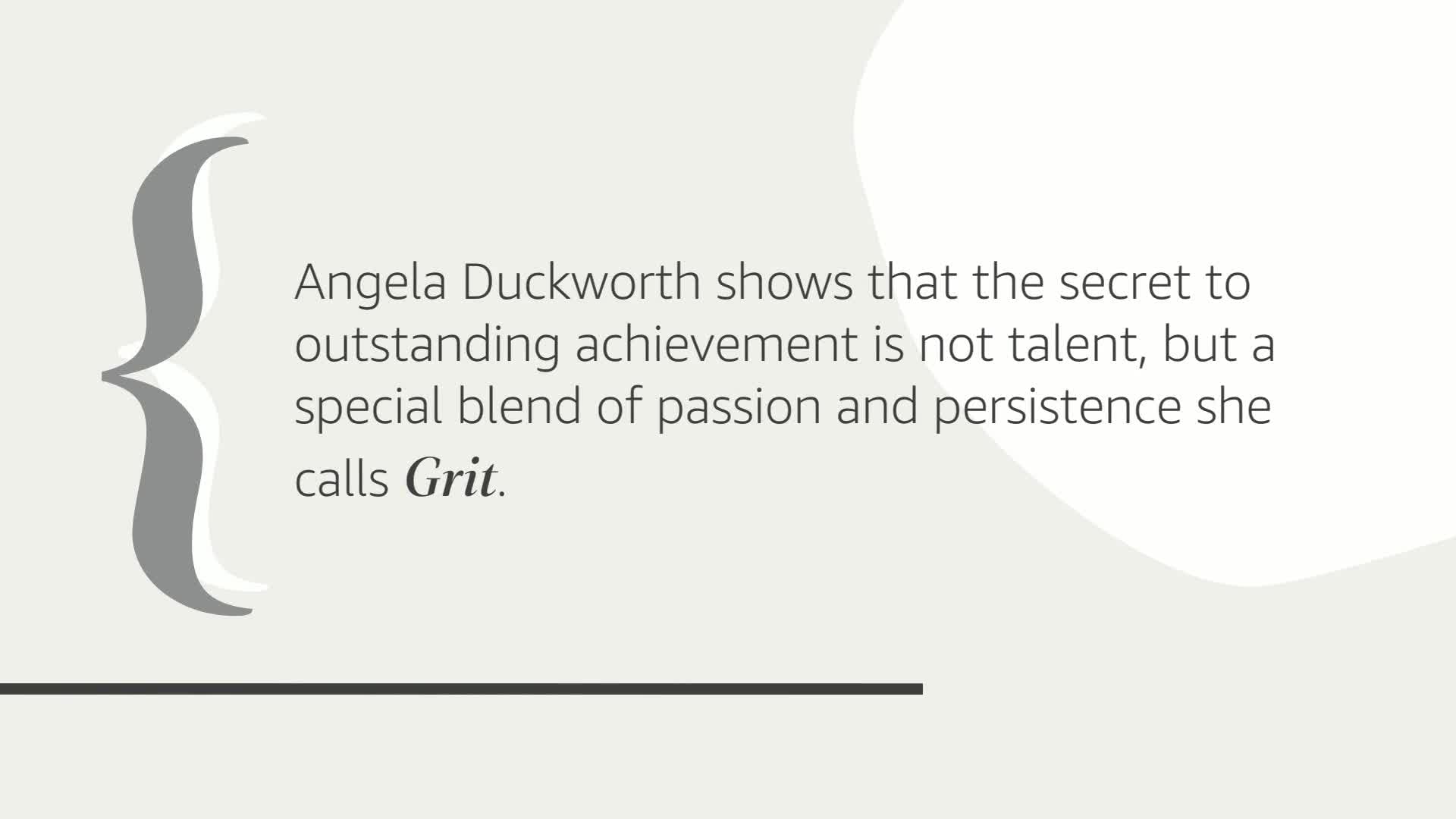 Grit: The Power of Passion and Perseverance