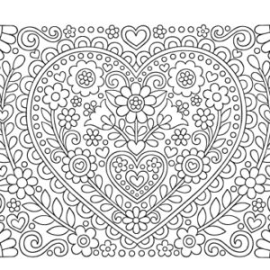 Notebook Doodles Love: Coloring & Activity Book (Design Originals) 32 Sweet Designs with Hearts, Rainbows, Quotes, and More, on Thick Perforated Paper - Beginner-Friendly, Uplifting Art Activities