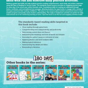 180 Days™: Includes Reading 2nd Edition, Writing, and Math for 2nd Grade Practice Workbook for Classroom and Home, Cool and Fun Practice Created by Teachers (180 Days of Practice)