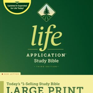 Tyndale NLT Life Application Study Bible, Third Edition, Large Print (Hardcover, Red Letter) – New Living Translation Bible, Large Print Study Bible for Enhanced Readability