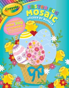 crayola: easter egg mosaic sticker by number (a crayola easter spring sticker activity book for kids) (crayola/buzzpop)