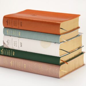 NLT Super Giant Print Bible, Filament Enabled (LeatherLike, Blush Floral, Red Letter): DaySpring Signature Collection