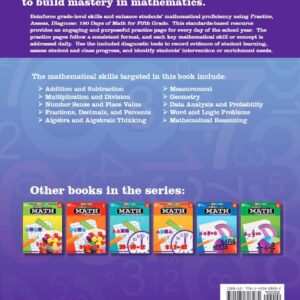 180 Days™: Includes Reading 2nd Edition, Writing, and Math for 5th Grade Practice Workbook for Classroom and Home, Cool and Fun Practice Created by Teachers (180 Days of Practice)