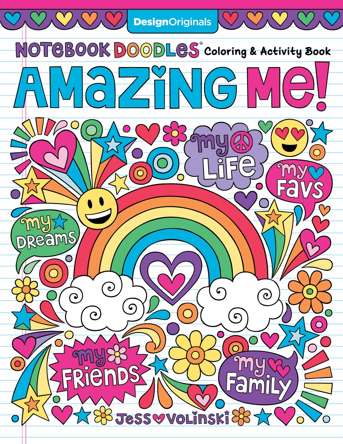 Notebook Doodles Amazing Me!: Coloring & Activity Book (Design Originals) 32 Inspiring Designs; Beginner-Friendly Empowering Art Activities for Tweens, on High-Quality Extra-Thick Perforated Paper