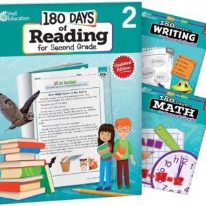 180 Days™: Includes Reading 2nd Edition, Writing, and Math for 2nd Grade Practice Workbook for Classroom and Home, Cool and Fun Practice Created by Teachers (180 Days of Practice)