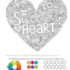 Notebook Doodles Sweets & Treats: Coloring & Activity Book (Design Originals) 32 Scrumptious Designs; Beginner-Friendly Empowering Art Activities for Tweens, on Extra-Thick Perforated Pages