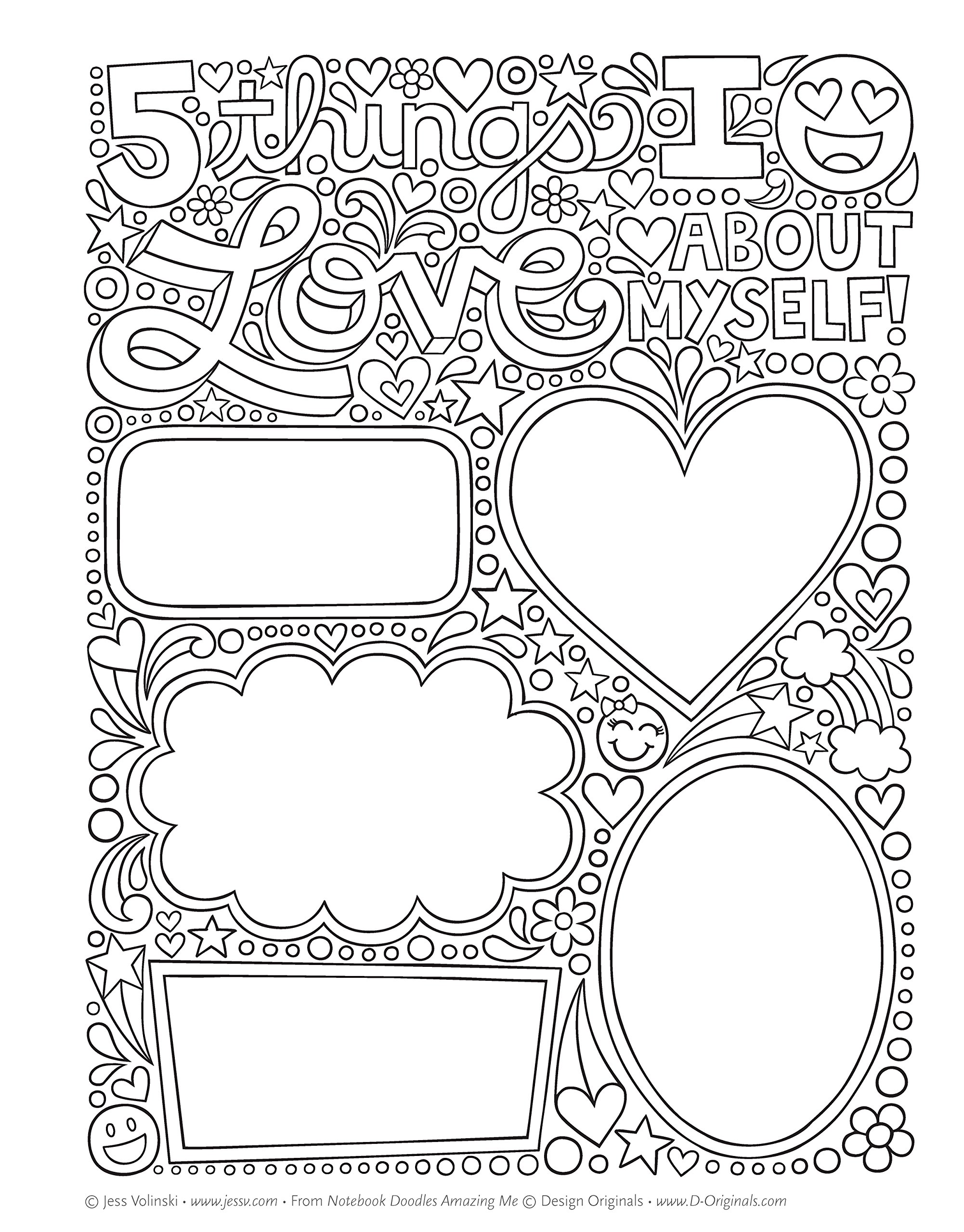 Notebook Doodles Amazing Me!: Coloring & Activity Book (Design Originals) 32 Inspiring Designs; Beginner-Friendly Empowering Art Activities for Tweens, on High-Quality Extra-Thick Perforated Paper