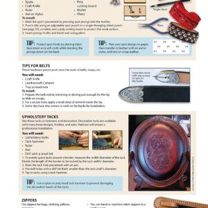 Get Started in Leather Crafting: Step-by-Step Techniques and Tips for Crafting Success (Design Originals) Beginner-Friendly Projects, Basics of Leather Preparation, Tools, Stamps, Embossing, & More