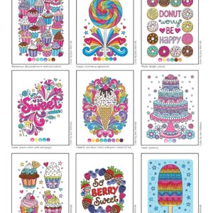 Notebook Doodles Sweets & Treats: Coloring & Activity Book (Design Originals) 32 Scrumptious Designs; Beginner-Friendly Empowering Art Activities for Tweens, on Extra-Thick Perforated Pages