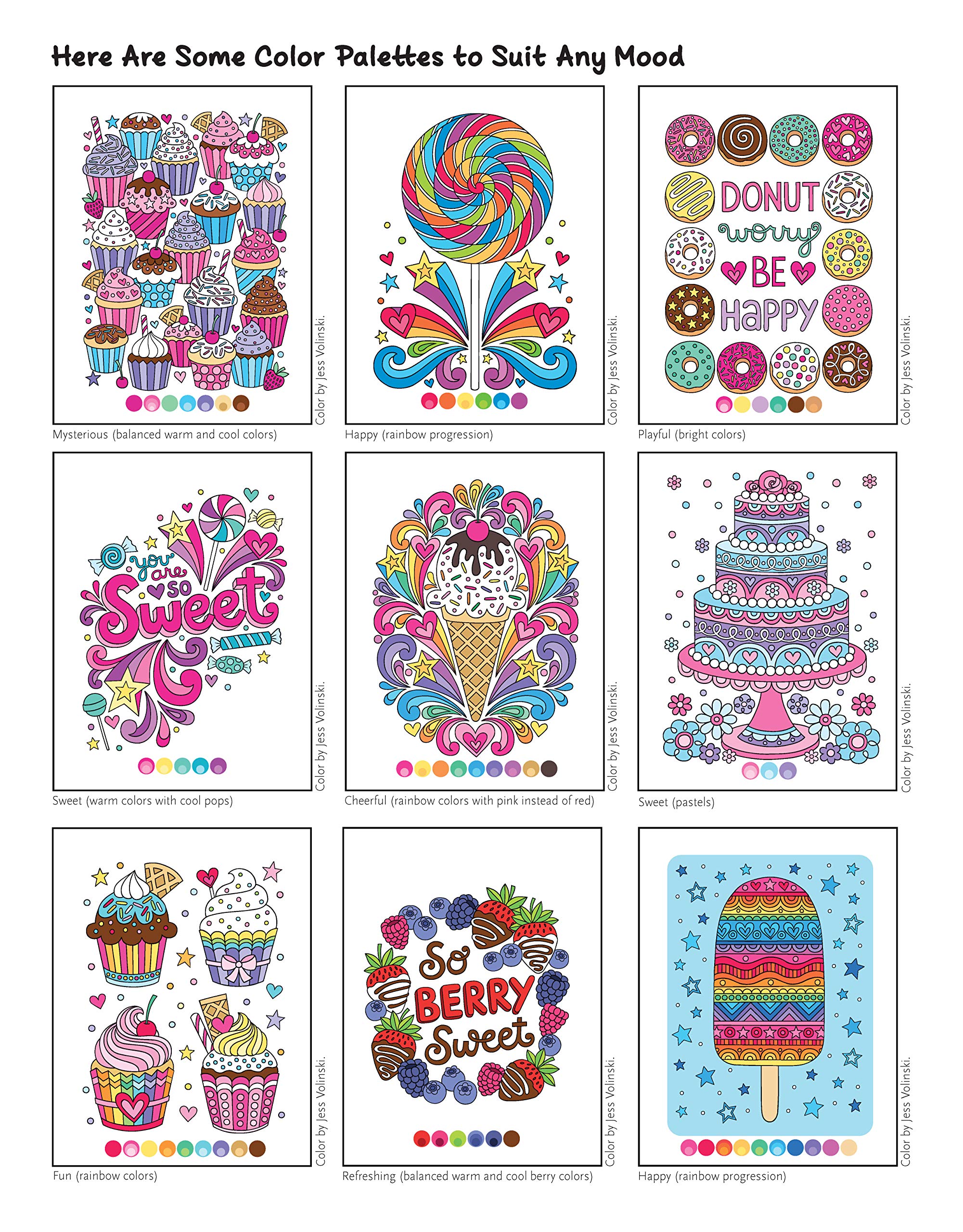 Notebook Doodles Sweets & Treats: Coloring & Activity Book (Design Originals) 32 Scrumptious Designs; Beginner-Friendly Empowering Art Activities for Tweens, on Extra-Thick Perforated Pages