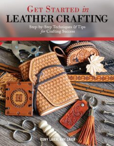 get started in leather crafting: step-by-step techniques and tips for crafting success (design originals) beginner-friendly projects, basics of leather preparation, tools, stamps, embossing, & more