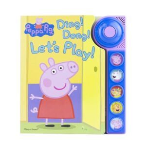 peppa pig - ding! dong! let's play! doorbell sound book - pi kids (play-a-sound)