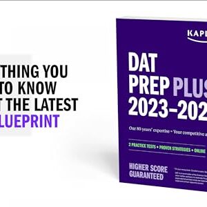 DAT Prep Plus 2023-2024: 2 Practice Tests + Proven Strategies + Online (Kaplan Test Prep)