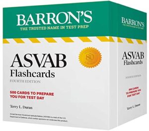 asvab flashcards, fourth edition: up-to-date practice + sorting ring for custom review (barron's test prep)