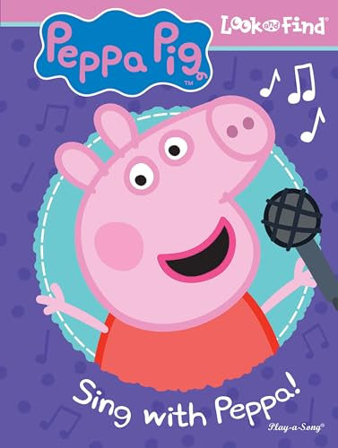 Peppa Pig - Sing with Peppa! Microphone and Look and Find Sound Activity Book Set - PI Kids (Play-A-Song)