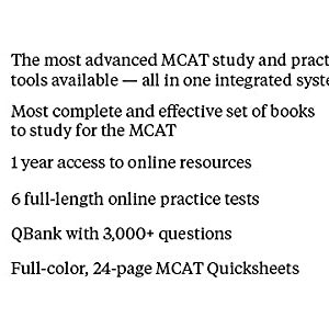 MCAT Self-Study Toolkit 2023-2024: Includes MCAT Complete 7 Book Set, 6 Full-Length Online Practice Tests + Customizable 3,000 Question Practice Bank