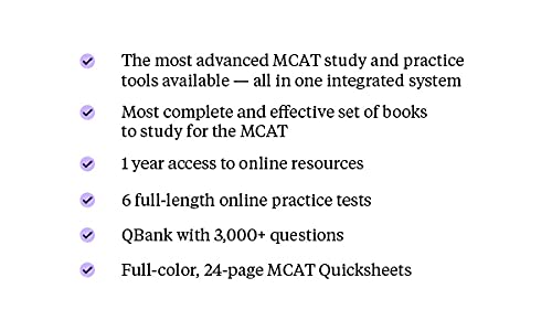 MCAT Self-Study Toolkit 2023-2024: Includes MCAT Complete 7 Book Set, 6 Full-Length Online Practice Tests + Customizable 3,000 Question Practice Bank