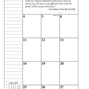 2023 Saints Calendar & 16 Month Daily Planner Spiral Bound