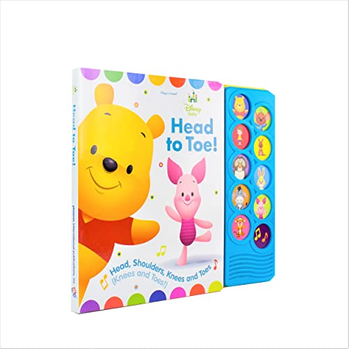 Disney Baby Winnie the Pooh - Head to Toe! 10-Button Sound Book - PI Kids (Play-A-Song)