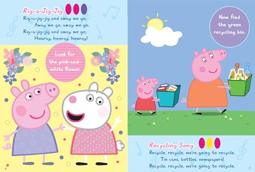 Peppa Pig - Sing with Peppa! Microphone and Look and Find Sound Activity Book Set - PI Kids (Play-A-Song)