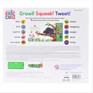 World of Eric Carle, Forest Friends 10-Button Animal Sound Book - Great for First Words - PI Kids