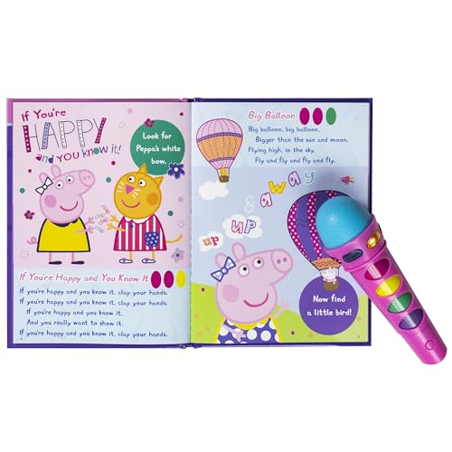 Peppa Pig - Sing with Peppa! Microphone and Look and Find Sound Activity Book Set - PI Kids (Play-A-Song)