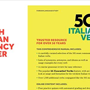 501 Italian Verbs, Fifth Edition (Barron's 501 Verbs)