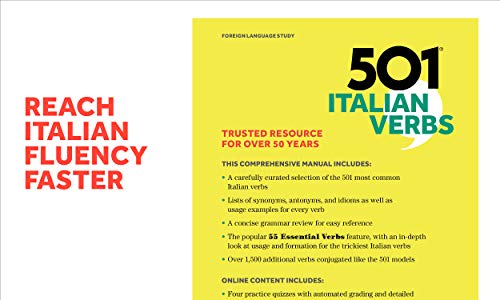 501 Italian Verbs, Fifth Edition (Barron's 501 Verbs)