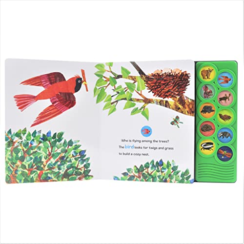 World of Eric Carle, Forest Friends 10-Button Animal Sound Book - Great for First Words - PI Kids