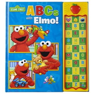 sesame street - abcs with elmo! 30 button sound book – great for learning first words and the alphabet - pi kids