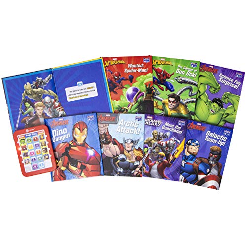 Marvel Super Heroes Spider-man, Avengers, Guardians, and More! - Me Reader Electronic Reader with 8 Book Library - PI Kids