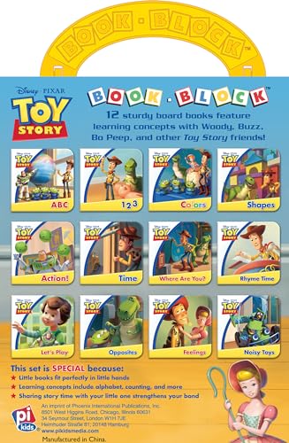 Disney Toy Story Woody, Buzz Lightyear, and More! - My First Library Board Book Block 12-Book Set - PI Kids