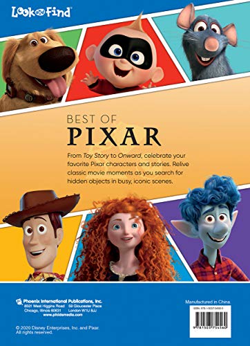 Best of Pixar Look and Find Activity Book - Includes Toy Story, Cars, and More! - PI Kids