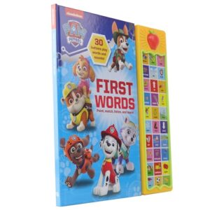 PAW Patrol Chase, Skye, Marshall, and More! First Words 30-Button Sound Book Great for Early Learning PI Kids