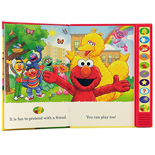 Sesame Street Elmo, Big Bird, and More! - I'm Ready to Read with Big Bird - Interactive Read-Along Sound Book - Great for Early Readers - PI Kids