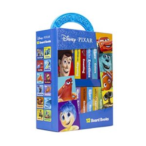 Disney Pixar Toy Story, Cars, Finding Nemo, and More! - My First Library 12 Board Book Block Set - PI Kids