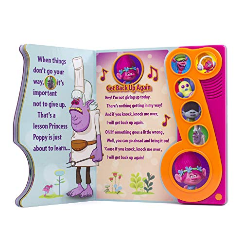 DreamWorks Trolls - Get Back Up Again Little Music Note Sound Book - Play-a-Song - PI Kids