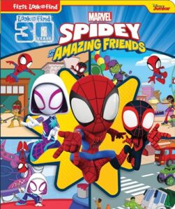 marvel spider-man - spidey and his amazing friends - first look and find activity book - pi kids