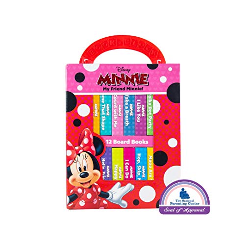 Disney - My Friend Minnie Mouse - My First Library 12 Board Book Block Set - Great for Teaching First Words - PI Kids