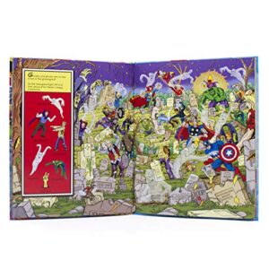 Marvel - Avengers, Guardians of the Galaxy, and Spider-man Look and Find Activity Book - Characters from Avengers Endgame Included - PI Kids