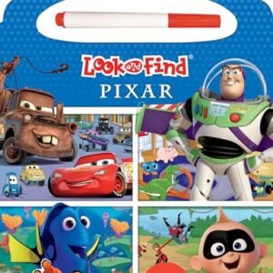 Disney Pixar Toy Story, Cars, and More! - Write-and-Erase Look and Find Wipe Clean Board - PI Kids