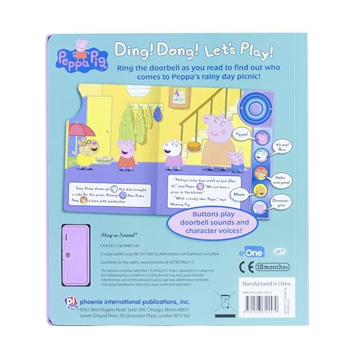 Peppa Pig - Ding! Dong! Let's Play! Doorbell Sound Book - PI Kids (Play-A-Sound)