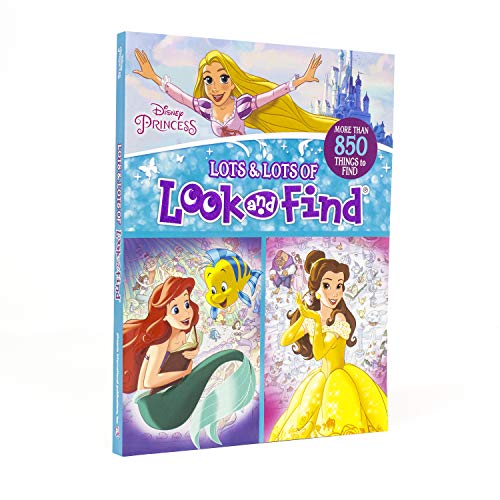 Disney Princess Cinderella, Ariel, Belle, and More! - Lots and Lots of Look And Find Activity Book - PI Kids