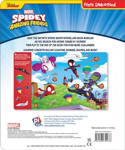 Marvel Spider-man - Spidey and His Amazing Friends - First Look and Find Activity Book - PI Kids