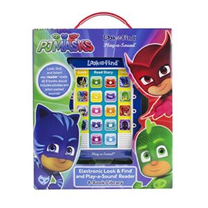 pj masks catboy, owlette, gekko and more! - me reader electronic reader and 8 sound book library - pi kids