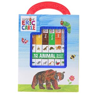 world of eric carle, my first library animal board book block 12-book set - pi kids