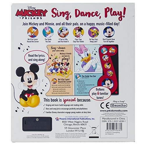 Disney Mickey Mouse & Friends - Sing, Dance, Play! Music Sound Book - PI Kids (Play-A-Song)