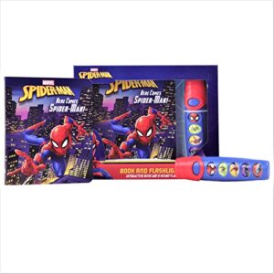 Marvel Spider-man - Pop-Up Board Book and Sound Flashlight Toy Set - PI Kids (Play-A-Sound)