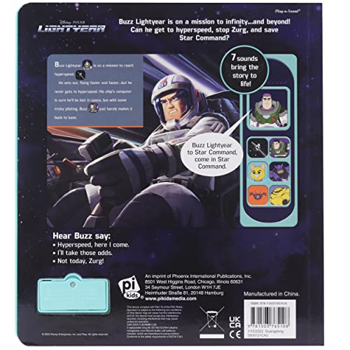 Disney Pixar Lightyear - To Infinity… and Beyond! Interactive Sound Book - PI Kids