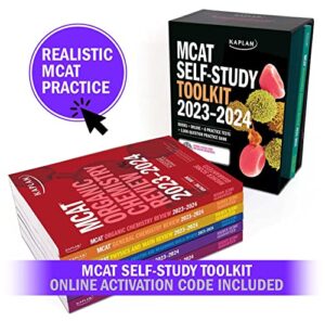 mcat self-study toolkit 2023-2024: includes mcat complete 7 book set, 6 full-length online practice tests + customizable 3,000 question practice bank